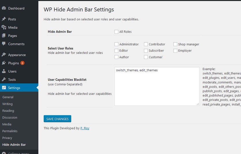 WordPress Hide Admin Bar – PRoy's Blog WordPress Hide Admin Bar – PRoy's Blog